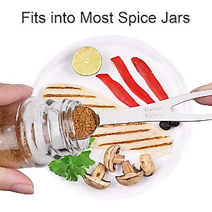 5pcs Measuring Spoon Set, Heavy Duty Stainless Steel Measuring Spoons for Cooking Baking, Tablespoon Teaspoon for Dry or Liquid Ingredients, Fits in Spice Jar, 1/4 1/2 1 tsp, 1/2 1 tbsp