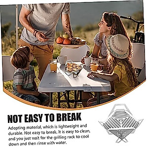 GANAZONO mini grill barbecue cooking stove outdoor barbecue grill picnic stove outdoor kabob grill barbecue rack grilling accessories camping stove picnic supplies Stainless steel charcoal