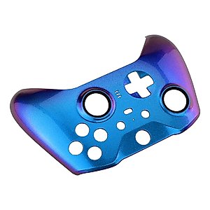 eXtremeRate Chameleon Purple Blue Faceplate Cover, Front Housing Shell Case Replacement Kit for Xbox One Elite Series 2, Xbox Elite 2 Core Controller Model 1797 - Controller NOT Included