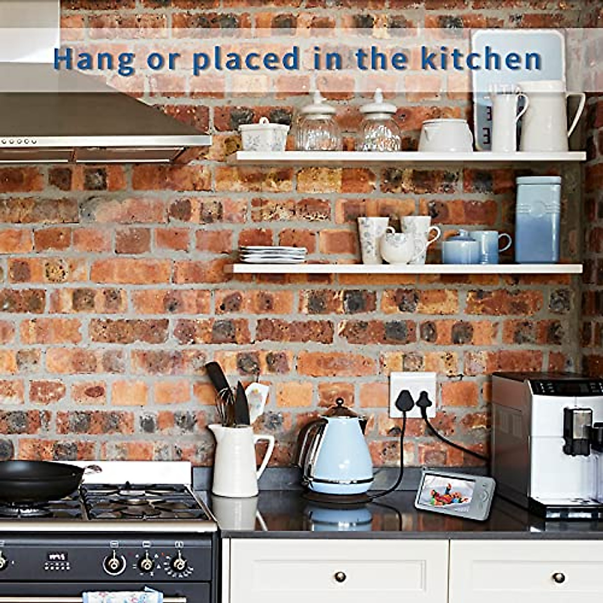 Huafly Protective Silicone Skins Compatible with Eufy SpaceView Baby Monitor/S Baby Monitor(5 inch 2900mAh LCD Display), Home Security Camera System Cover Accessories (Gray)