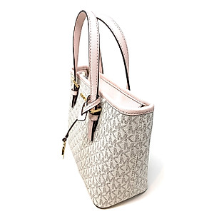 Michael Kors XS Carry All Jet Set Travel Womens Tote Powder Blush PVC