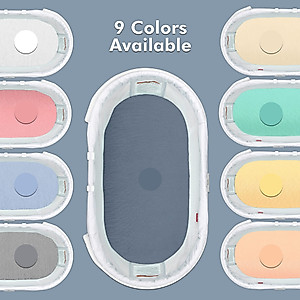 IDEAhome Jersey Knit Stretch Bassinet Fitted Sheet Set 30" x 16" x 2", for Cradles and Moses Baskets, Fits Most Mattresses and Pads for Baby Boys and Girls - Soft, Comfortable (2 Pack, Denim)