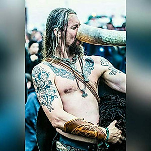 Beer horn mug Game of thrones Brass adorned vikings horn Medieval Drinking Horn with attractive leather belt (HBM-580)