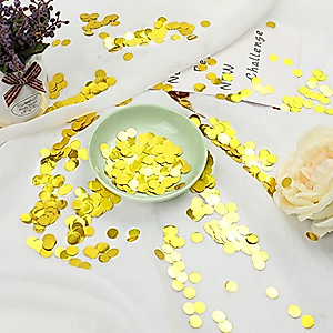 Gold Confetti 10mm Paper Confetti Party or Wedding Decoration Pack of 3000 Pieces