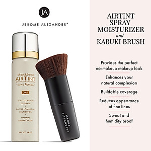 Jerome Alexander MagicMinerals AirTint Tinted Moisturizer AirBrush Spray Light Medium | Tinted Moisturizer Spray with Anti-Aging Ingredients | 2PC