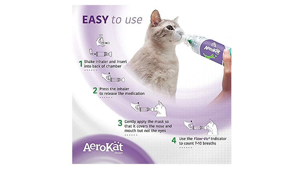 AeroKat Feline Inhaler Spacer for Cats - Vet-Approved Respiratory Care