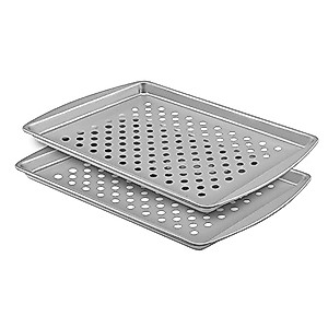 G & S Metal Products Company Sensations Set of Two Medium Grill Trays Gray, GS282TH-AZ, 13.1'' x 9.1'' x 0.5