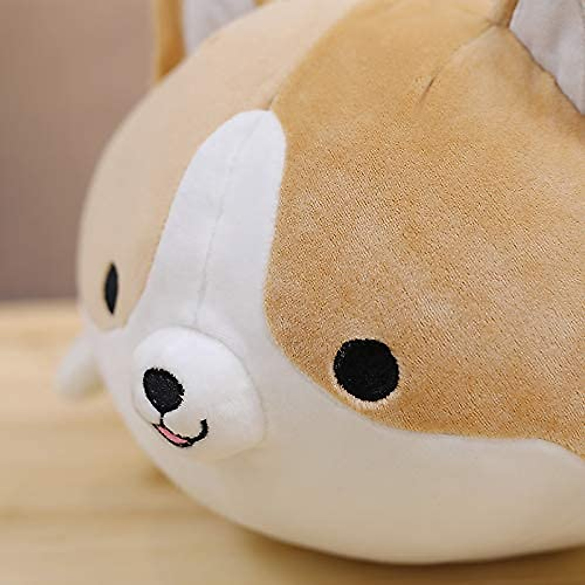 sofipal Corgi Dog Plush Pillow, Cute Shiba Inu Corgi Butt Stuffed Animal Toys Gifts for Bed, Valentine, Kids Birthday, Christmas (Brown, 17.3inch)
