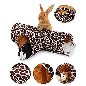 JanYoo Smal Pet Tunnel Guinea Pig Toys Ferret Play Tunnels Tubes for Rabbits Hedgehog Rat Chinchillas