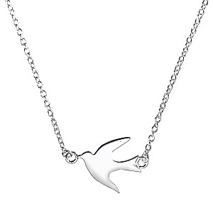 Boma Jewelry Sterling Silver Soaring Bird Necklace, 18 Inches
