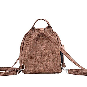 Discreet Smoker Smell Proof Mini Backpack with Secret Lock (Black)