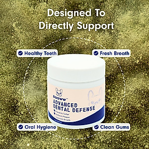 Baaww Dog Dental Powder - Dog Teeth Cleaning Made Easy – Plaque & Bad Breath - Formulated for All Dogs 2.82OZ 80 Gram Pack