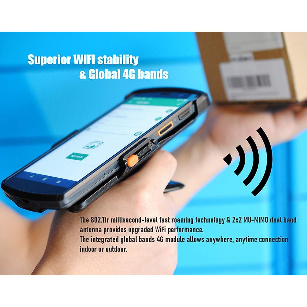 Archer Handheld Mobile Computer Android 9.0 with 5.7" Touch Screen | Honeywell N6703 Barcode Scanner | WiFi & 4G
