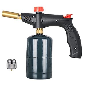 POWERFUL Grill Gun Propane Torch - Taschyas Kitchen Blow Torch for Cooking - Flame Thrower Fire Gun - Sous Vide Torch - Charcoal Lighter - Culinary Kitchen Grilling BBQ Searing Steak(Not Include Fuel)