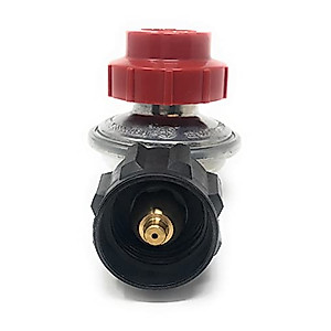 MI MADOL IMPORTS, LLC MADOL High Pressure Adjustable Gas Regulator LPG [948-784] QCC1 Acme Nut Gas Fitting Adapter 20PSIG 1/4 NPT Inlet x 1/4 NPT Outlet