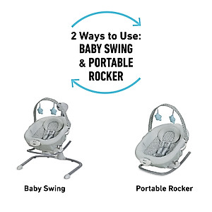 Graco Soothe 'n Sway Baby Swing with Portable Rocker (Alex)