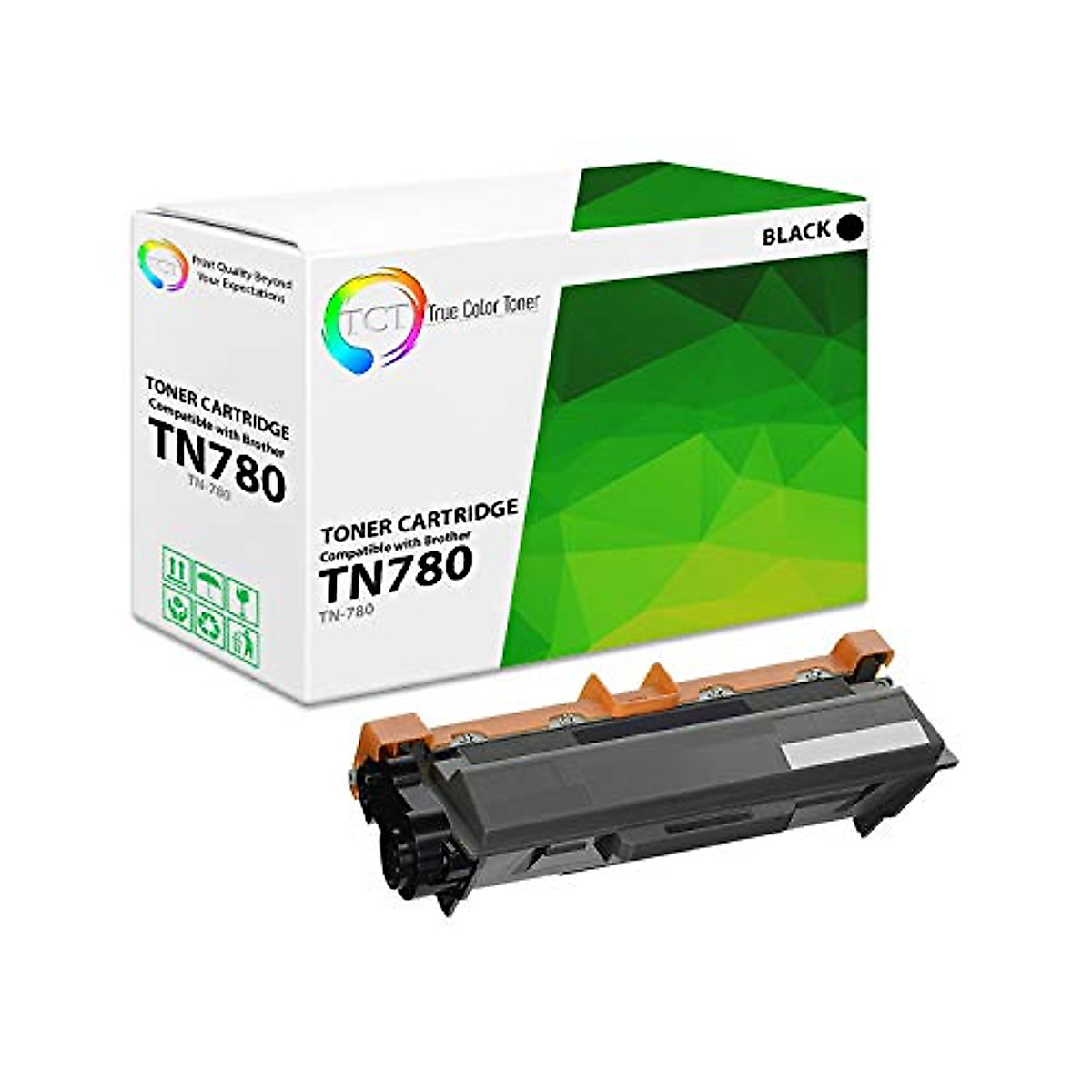 TCT Premium Compatible Toner Cartridge Replacement for Brother TN-780 TN780 Black Super High Yield Works with Brother HL-6180DW 6180DWT, MFC-8950DW 8950DWT, DCP-8250 Printers (12,000 Pages) - 2 Pack