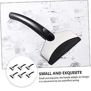 Yardwe 18 PCS Stainless Steel Snow Shovel Stainless Spatula Stainless Steel Scraper car Window Squeegee Snow Brush for car Auto Windshield Snowbrush car ice Scraper Frost Removal Shovel