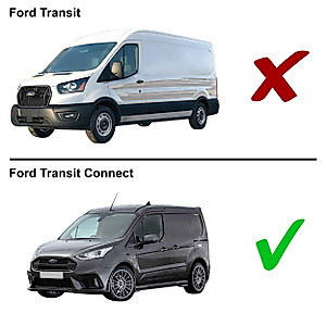 Side Window Front Seat Reflective Sunshade Custom Fit for 2014 2015 2016 2017 2018 2019 2020 2021 2022 2023 Ford Transit Connect (NOT FOR FULL-SIZE TRANSIT) XL XLT Passenger Wagon Cargo Minivan (2pcs)