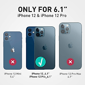 i-Blason Cosmo Series Case for iPhone 12 / iPhone 12 Pro 5G 6.1 inch (2020 Release), Slim Full-Body Stylish Protective Case with Built-in Screen Protector (Marble)