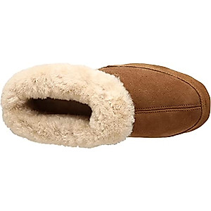 Acorn Shearling Bootie Slippers for Women - Genuine Sheepskin, Memory Foam, Non-Slip, Durable - House Slippers with Indoor/Outdoor Sole