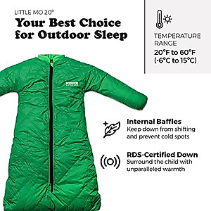 Morrison Outdoors Little Mo 20 Down Baby Sleeping Bag (Moss Green)