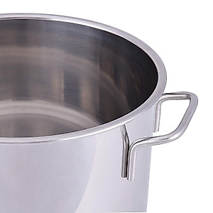 P PBAUTOS 5 Gallon Vacuum Chamber, Tempered Glass Lid Stainless Steel Degassing Chamber Perfect for Stabilizing Wood, Degassing Silicones, Epoxies and Essential Oils