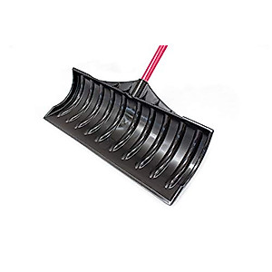 Bully Tools 27″ Poly Snow Pusher with Fiberglass Handle and Poly D-Grip