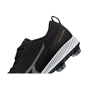 Mizuno Men's Dominant 4 TPU Baseball Shoe, Black-White, 9