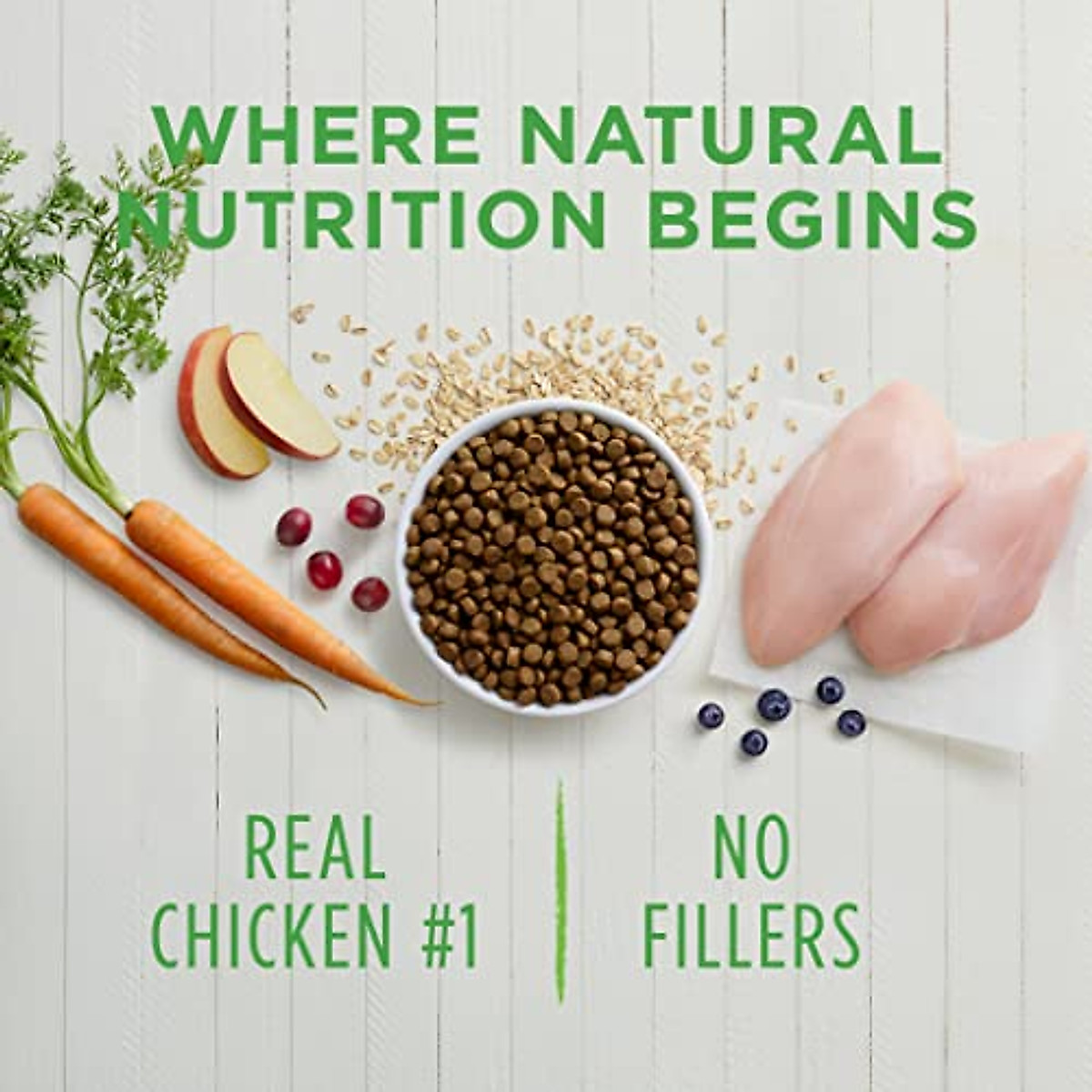 Instinct Be Natural Real Chicken & Brown Rice Recipe Natural Dry Dog Food, 25 lb. Bag