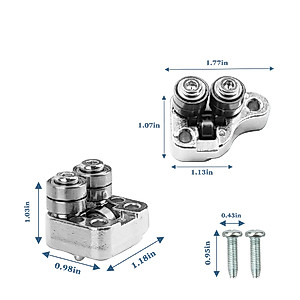 42-28-0015 42-28-0025 Front Rear Guide Roller Kit For Milwaukee Deep Cut Band Saw 2729-22, 2729-20, 2729-21, 6232-20, 6238-20 (42-28-0015 42-28-0025 Front Rear Guide Roller Kit)