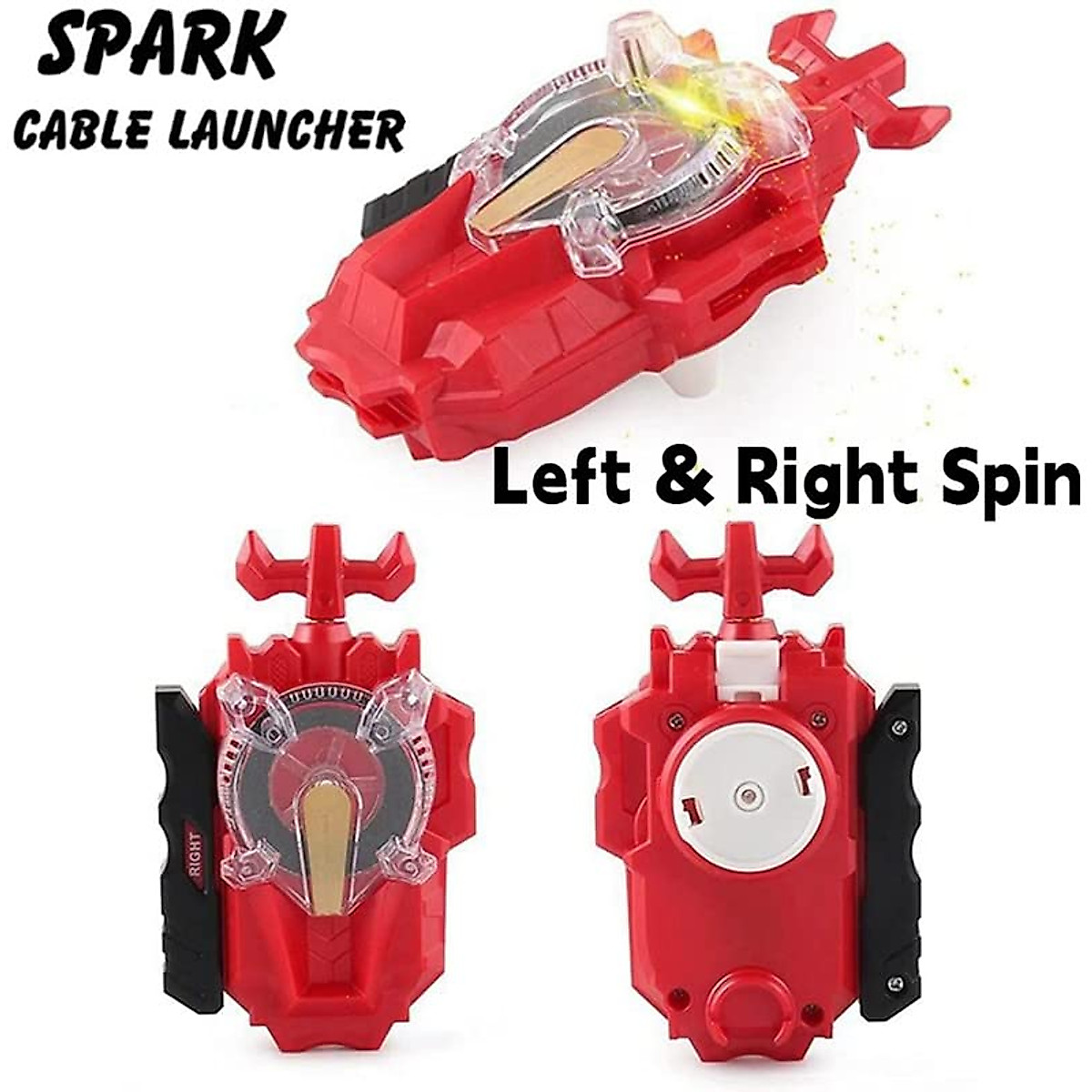 Bay Blades for 8-12 Spark Launcher Play Blade Blades for Boys, Bey Burst Toy Bayblayed Ultimate Valkyrie Battling Tops Bey Battle Burst LR Launcher Set Gaming Top Toys Gift Kids 6-8+