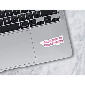 Miraki Abortion is Healthcare Sticker, Women's Rights Sticker, Feminist Sticker, Water Assitant Die-Cut Vinyl Stickers Decals for Laptop Phone Kindle Journal Water Bottles, Sticker for Women