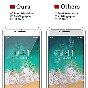 Rainspire 2-Pack Screen Protector for iPhone SE 2022 3nd/2020 2rd Edition/iPhone 8 / iPhone 7 / iPhone 6S, Tempered Glass Film, 4.7"