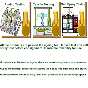 Meinvcisi Heavy Duty 60lb(Max) Metal Wall Mounted Hooks Clothes Coat Towel Bathrobe Car Key Hooks Hanger Rack for Bathroom Bedroom Cloakroom Cabinet Closet Hang,Aluminum Alloy Matte Gold.2Pack