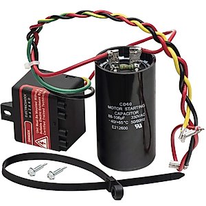 BlueStars Premium 5-2-1 CSR-U1 CSRU1 Compressor Saver Hard Start Capacitor Kit for 1- to 3-ton AC units - Durable 5-2-1 HVAC Compressor Saver Hard Start Capacitor - Easy to Install - PACK OF 1