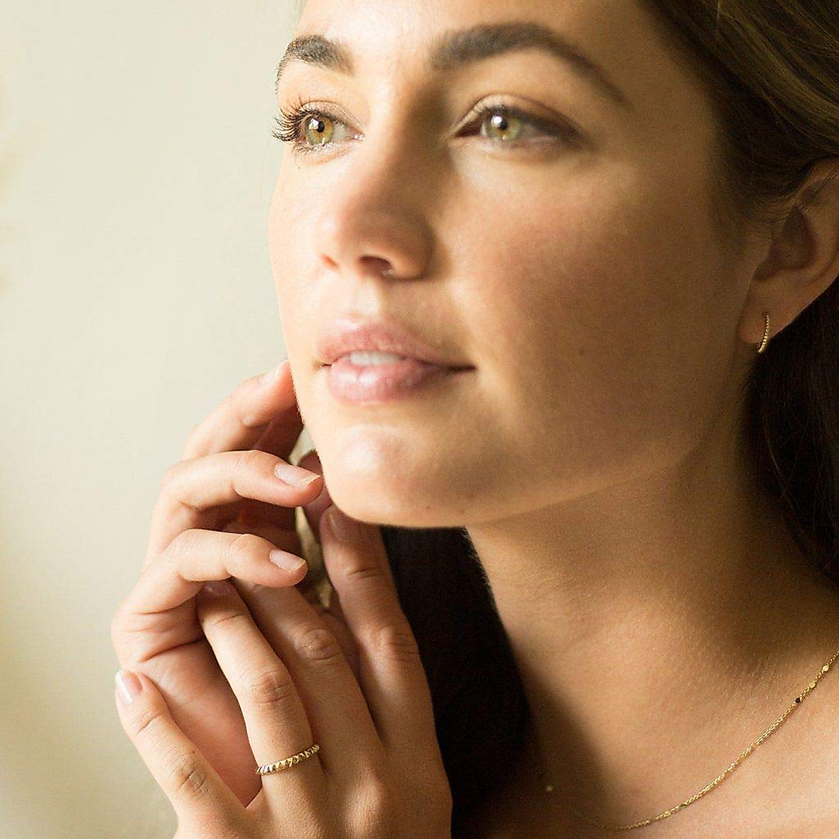 Honeycat Thin Spike Band Ring in Gold, Rose Gold, or Silver | Minimalist, Delicate Jewelry (Silver, 7)