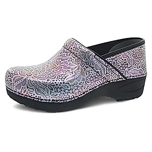 Dansko XP 2.0 Clogs for Women-Lightweight Slip-Resistant Footwear for Comfort and Support-Ideal for Long Standing Professionals-Food Service, Healthcare Professionals Lacy 7.5-8 M US