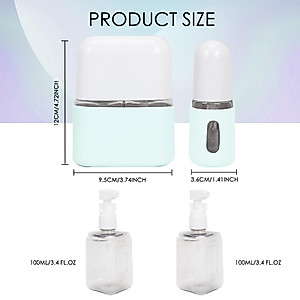 Songaa Travel Bottles For Toiletries - Travel Shampoo And Conditioner Bottles For Toiletries, 2 In 1 Toiletry Bottle Travel Containers, Travel Size Toiletry Bottle Pump Liquid Holder For Travel - Blue