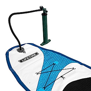 Lifetime Vista Inflatable Stand Up Paddle Board, 11' Long x 32" Wide x 6" Thick, Durable and Lightweight SUP, Stable Wide Stance Deck, Includes Backpack, Paddle, Pump, Removable Fin and Repair Kit