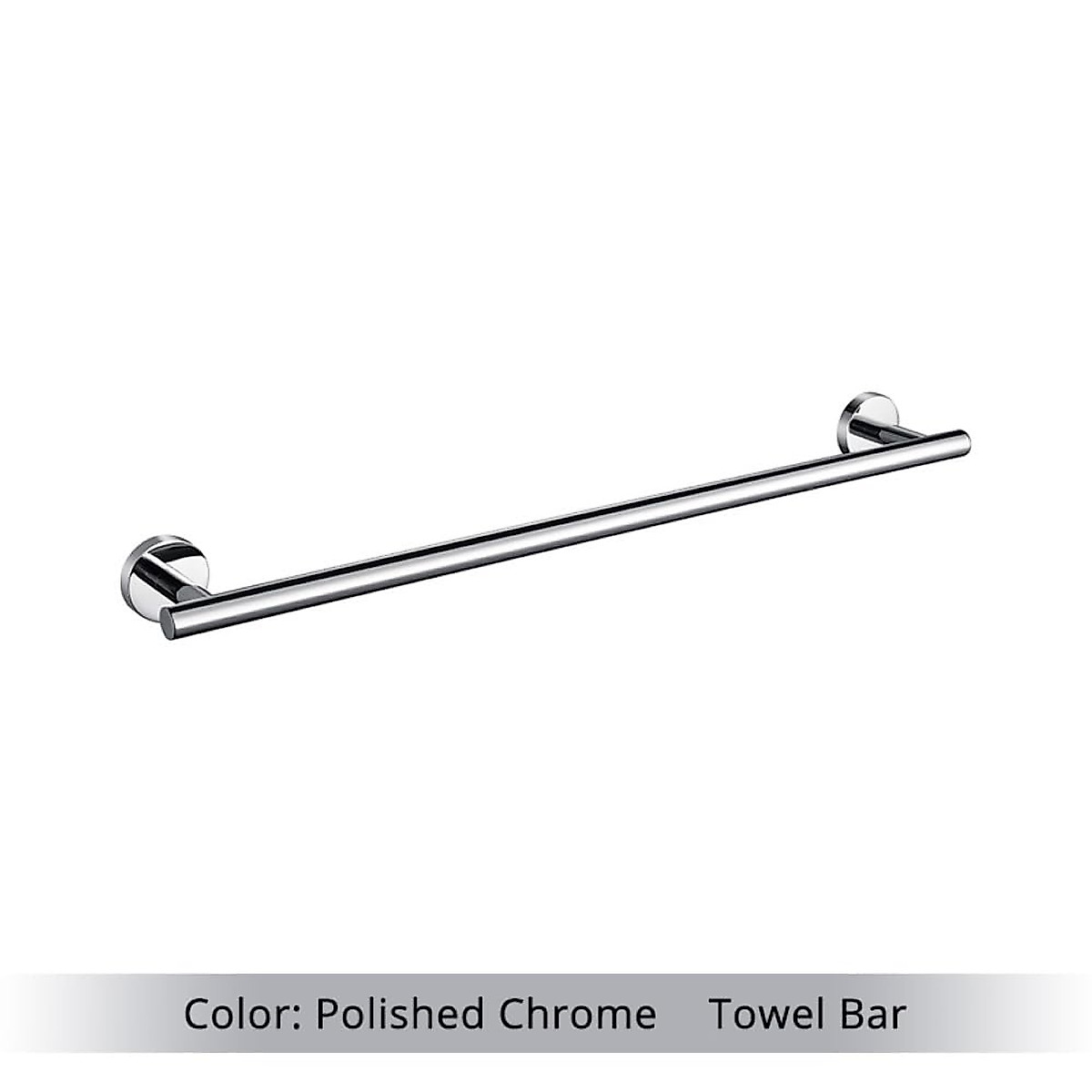 Bathroom Hardware Set Accessories Kit Brushed Stainless Steel Round Wall Rack Hand Bar Toilet Roll Paper Holder Robe Towel Hook,PC,Towel bar,45cm