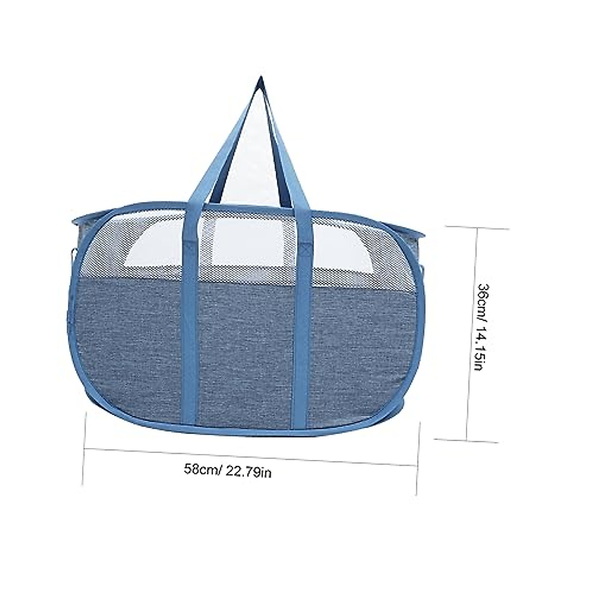 GREENADSCAPE Folding Laundry Hamper Laundry Baskets Dirty Cloth Basket Folding Laundry Basket Clothes Basket Holder Mesh Laundry Basket Laundry Hampers Clothes Holder Cationic Cloth