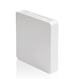 Universal Knife Block with 4 Slots, Wall Mounted White Knife Holder, Kitchen Knife Storage Stand Organizer, Self-Adhesive Knife Blocks Insert, Removable for Easy Cleaning