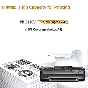 Chyumink Compatible Replacement for Pantum PB-211 Toner Cartridge use with Pantum P2500W, P2502W, M6550NW, M6600NW, M6552NW, M6602N Printers-1 Pack