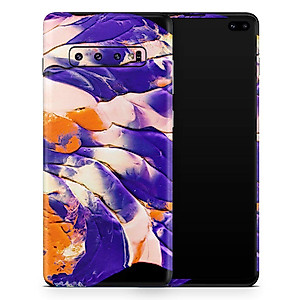 DesignSkinz Liquid Abstract Paint V13 Protective Vinyl Decal Wrap Skin Cover Compatible with The Samsung Galaxy S20 (Screen Trim & Back Glass Skin)