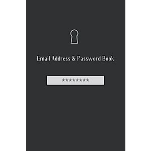 Email Address and Password Book: Alphabetical Tabs Passcode Book for Recording Emails, Usernames, Passwords, and Taking Notes