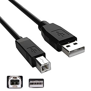 Inovat Replacement 10FT USB PC Data Transfer Host Cable Cord Printer Cable for DYMO Label Writer 450 Twin Turbo label printer