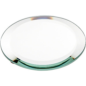 Plymor Round 5mm Beveled Glass Mirror, 4 inch x 4 inch (Pack of 3)