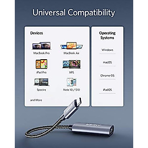 Anker USB C to DisplayPort Adapter for Home Office (4K@60Hz), PowerExpand+ Aluminum Portable USB C Adapter, for MacBook Pro, MacBook Air, iPad Pro, XPS 15/13, Spectre, Surface, and More