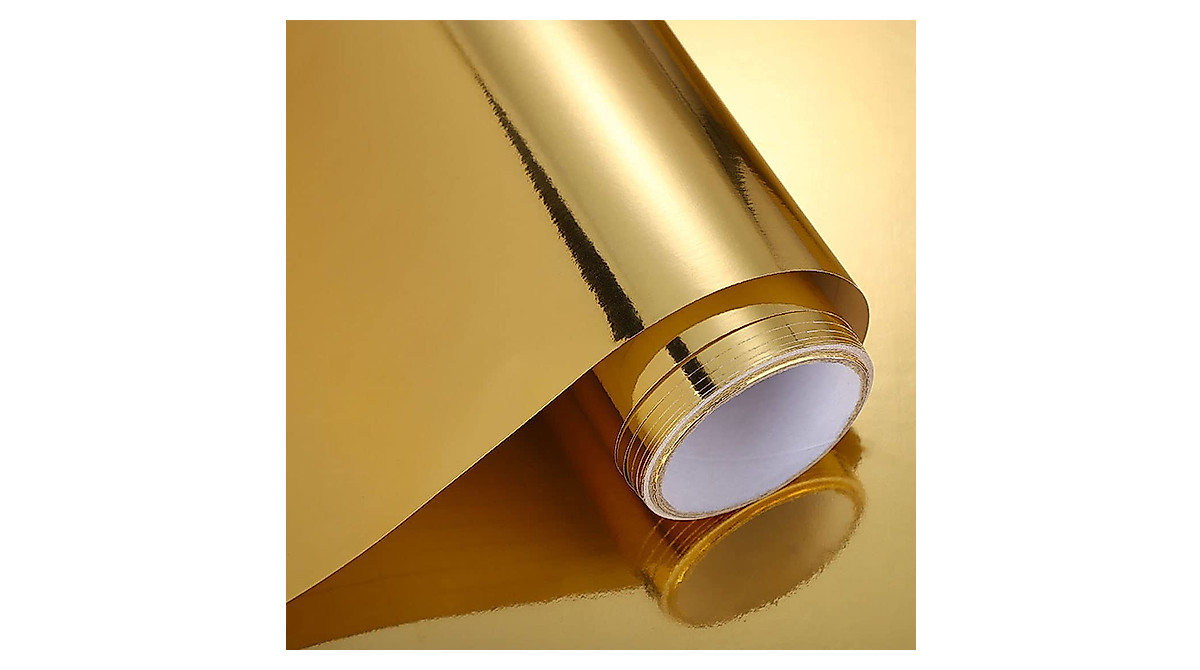 Gold Mirror Contact Paper - Stylish DIY Shelf & Surface Decor